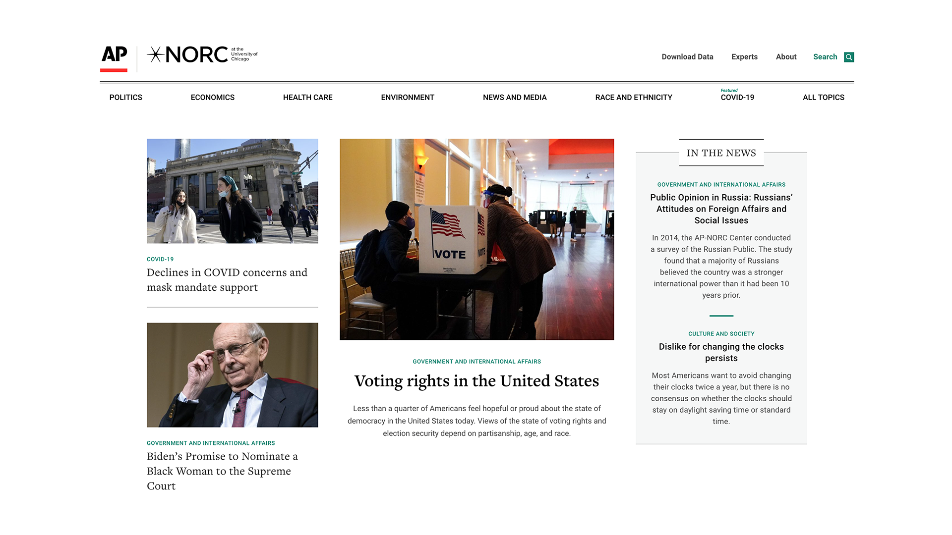 AP-NORC Website Redesign - Seven Mile Media